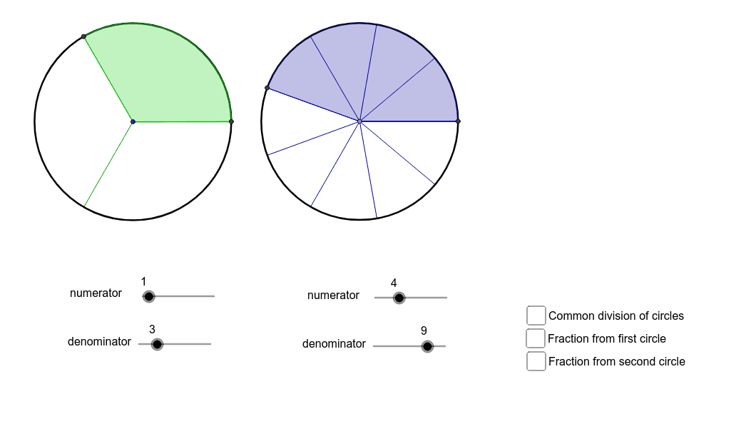 Fraction Addition – GeoGebra