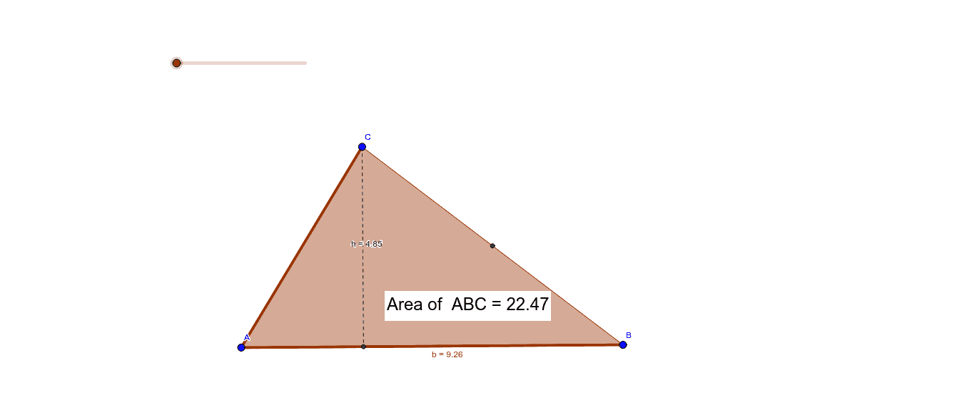 Area of triangle – GeoGebra