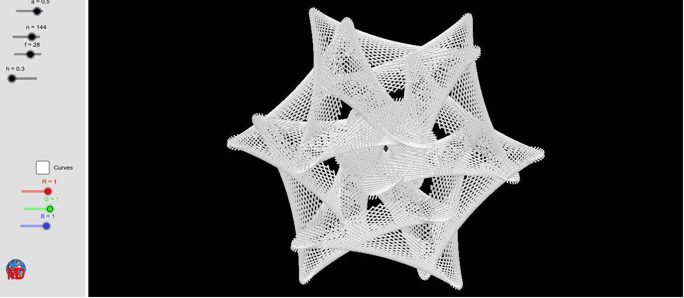 Art in segmented curve – GeoGebra