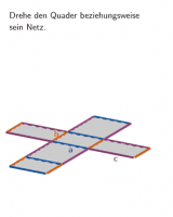 Es werde ein Quader! Vom Netz zum Quader – GeoGebra