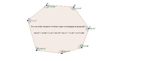 Heptagon Interior Angles Sum – GeoGebra
