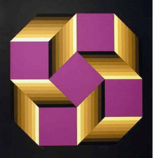 Vasarely. Giro del cuadrado. – GeoGebra